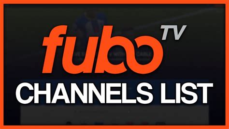 Fubo Tv Channel Lineup Youtube