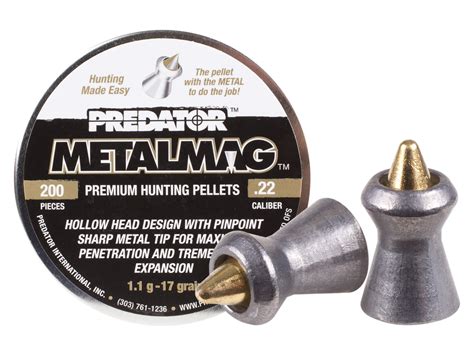 Predator Metalmag Pellets 22 Cal 17 Grains Pointed 200ct Pyramyd Air