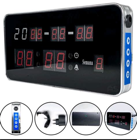 Relogio De Led Digital De Parede Luatek Lk 1019 CLICK IMPORTADOS