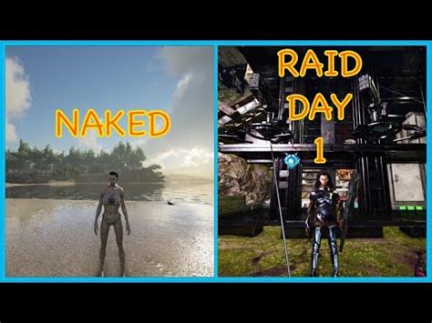 FROM NAKED TO RAID DAY 1 ARK PVP Imian Server E1 YouTube