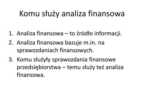 PPT Analiza finansowa przedsiębiorstwa PowerPoint Presentation free