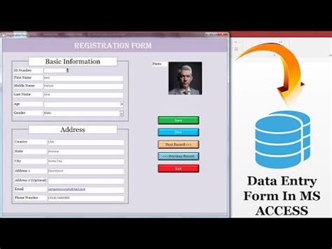 How To Create A Data Entry Form Using MS ACCESS YouTube