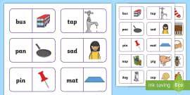 Cvc Words Read And Reveal Cards A English Resource Twinkl