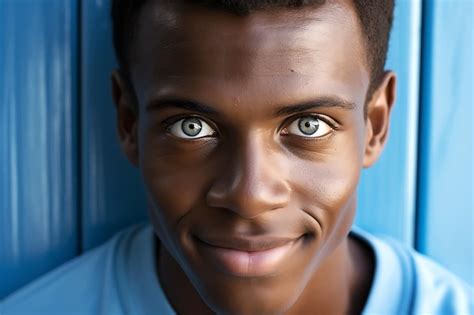 Premium AI Image Closeup Portrait Of An African American Man With