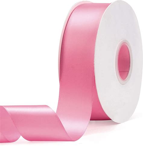 Amazon Ewaymado Solid Color Hot Pink Double Faced Satin Ribbon 1 1