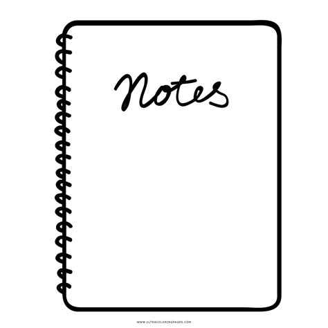 Dibujo De Cuaderno Para Colorear Ultra Coloring Pages