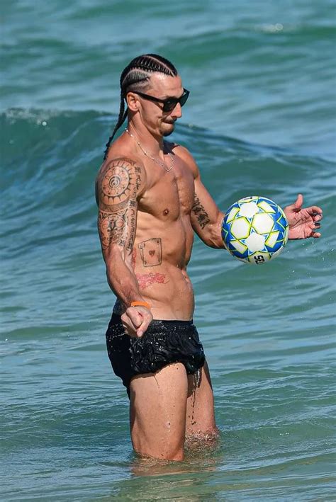 Zlatan Ibrahimovic S New Braids And Flawless Beach Body At 41 Leaves