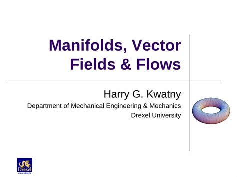 pdf manifolds vector fields and flows drexel universityhgk22 courses mem636 638 lecture2 pdf