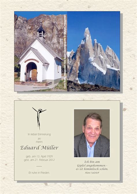 Andenkbild Eduard M Ller Trauer Link
