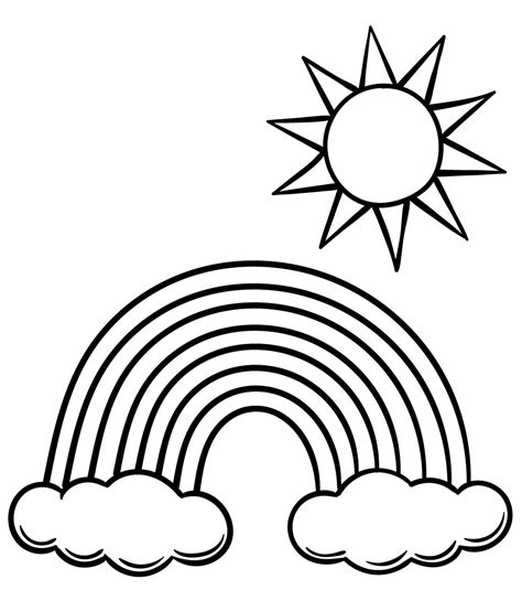 Dibujos De Arco Ris Para Colorear Colorear