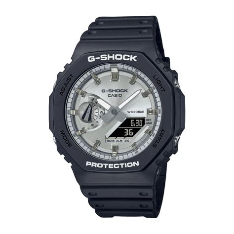 Montre G Shock Homme Bracelet En R Sine Noir Ga Sb Aer Aelys