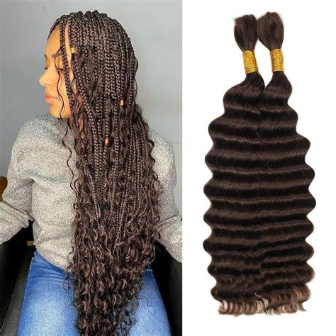 Amazon Trekci Human Braiding Hair Deep Wave Bulk Human Hair
