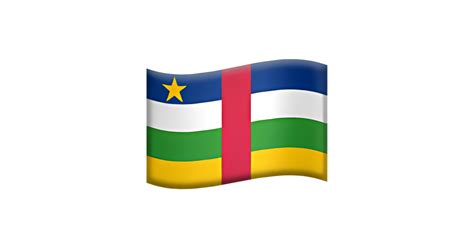 Centralafrikanska Republikens Flagga Emoji Betydelse och användning