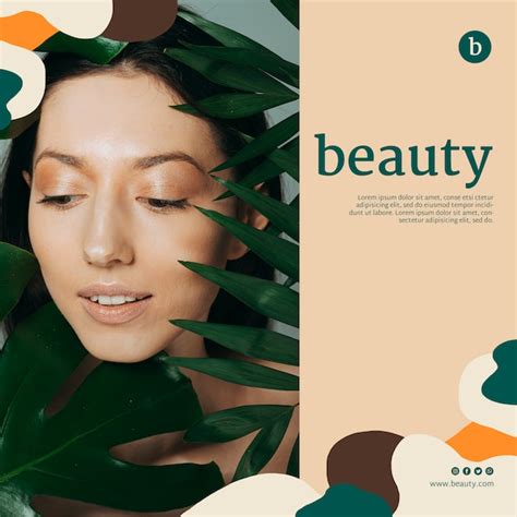 Plantilla De Banner De Belleza Con Una Mujer Archivo PSD Gratis