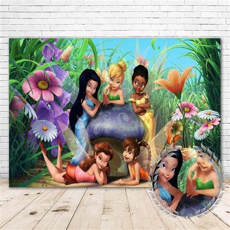 Amazon Tinker Bell Backdrop For Party Supplies 7x5 Vinyl Tinker