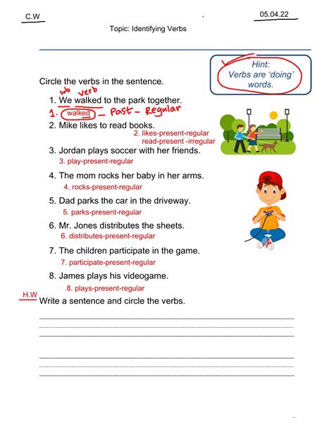 Verb To Be Worksheets For Grade Your Home Teacher