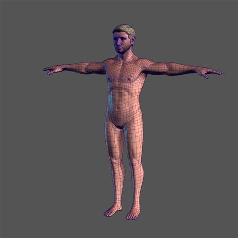 Naked Man Character 3D Model By 123IGOR