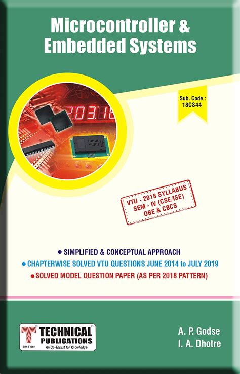 microcontroller and embedded systems for be vtu course 18 cbcs iv cse technical publications