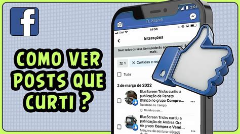 Como Ver As Publicações Que Eu Curti no Facebook YouTube