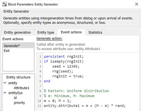 events and event actions matlab and simulink