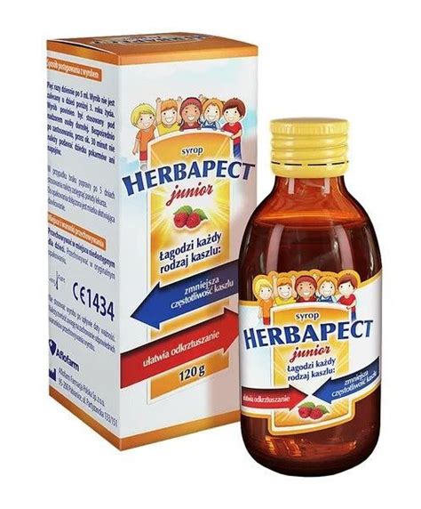 Herbapect Junior Syrop Dla Dzieci Leczenie Kaszlu Suchego I Mokrego