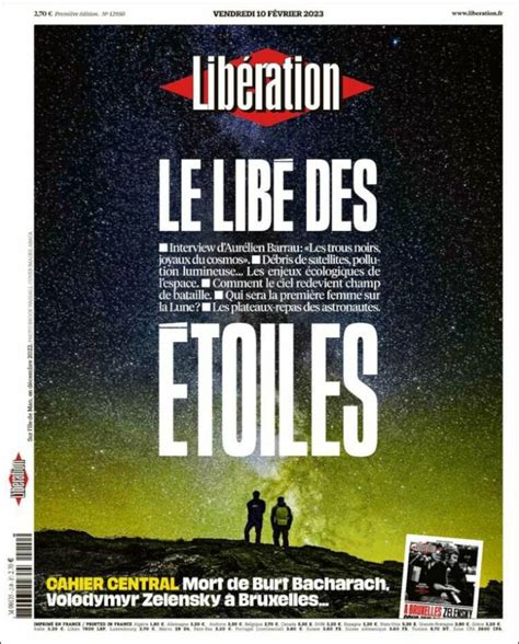 Journal Libération France Les Unes des journaux de France Édition