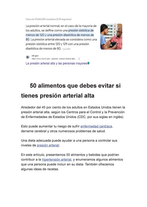 50 alimentos que debes evitar si tienes presión arterial alta 50