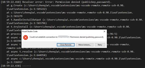 failed to connect to the remote extension host server · issue 1419 · microsoft vscode tools for