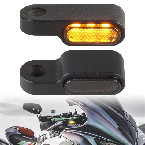 SFONIA 4pcs Motorrad Blinker Licht 12V Bullet Blinkerleuchten Motorrad