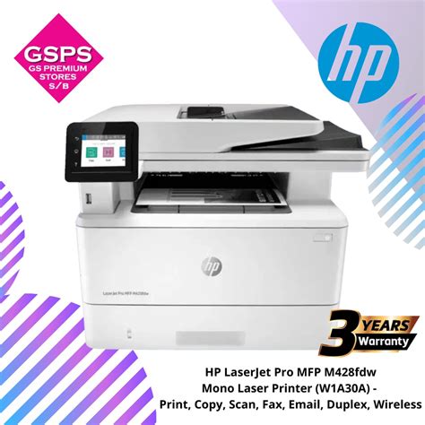 HP LaserJet Pro MFP M428fdw Mono Laser Printer W1A30A Print Copy