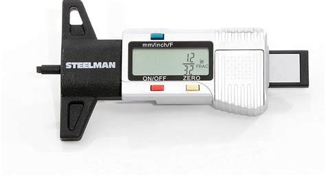 Steelman Digital Tire Tread Depth Gauge Modes Fractional Inch