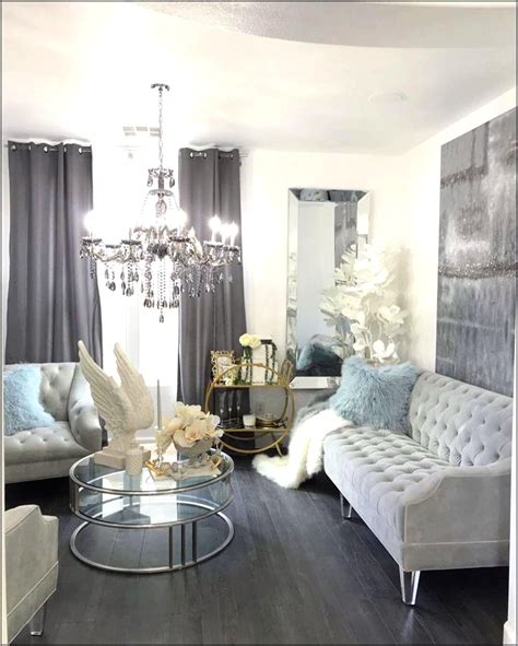 All Off White Glam Living Room Living Room Home Decorating Ideas