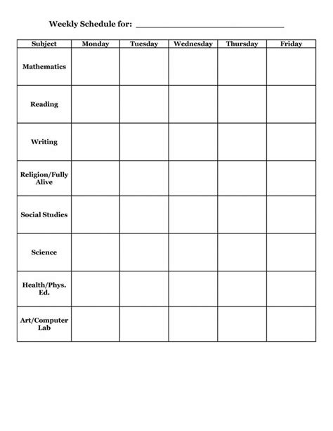 Homework Agenda Template For Elementary Tracker Page Free Printable In
