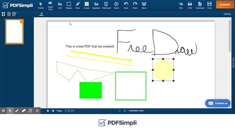 free draw and add shapes lines and arrows to pdfs youtube