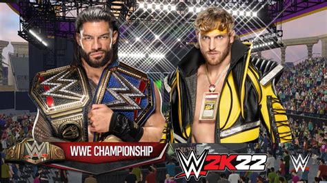 Crown Jewel Roman Reigns Vs Logan Paul Wwe K Youtube