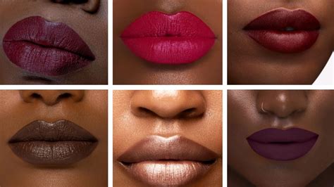 9 TONOS DE LABIALES MATE PARA PIELES OSCURAS NEGRAS MORENAS Maquillaje