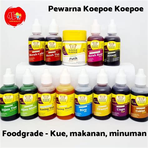 Jual Koepoe Pewarna Makanan Koepoe Kupu Foodgrade Food Coloring Baking