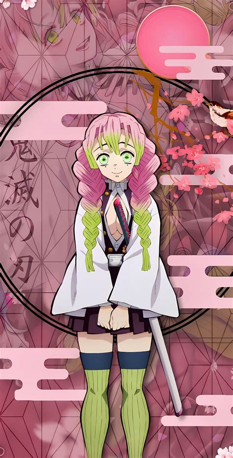 Wallpaper Mitsuri Kimetsu No Yaiba Wallpaper Kanroji Mitsuri Kimetsu