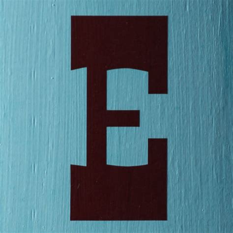 Letter E Lettering Newspaper Letters Poster Layout