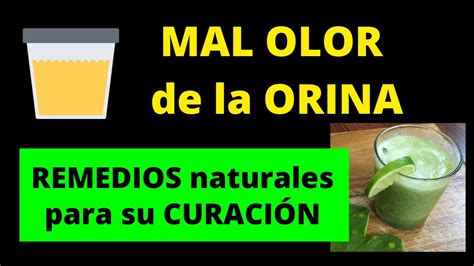 REMEDIOS NATURALES Para Curar El MAL OLOR De La ORINA YouTube