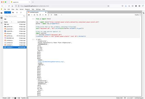 using the sqlite3 python module in pyodide python webassembly simon willison s tils