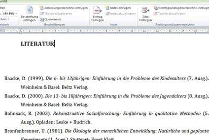 Literaturverzeichnis In Word Erstellen Video Tutorial