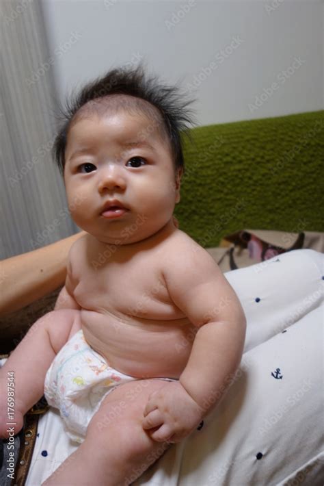 Naked Baby Boy Months After Birth Stock Photo Adobe Stock