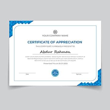 Corporate Certification Certificate PNG Vector PSD And Clipart With
