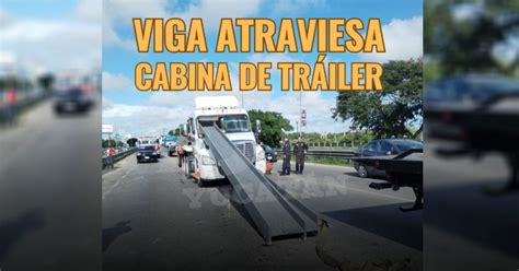 Chofer de tráiler sobrevive a aparatoso accidente