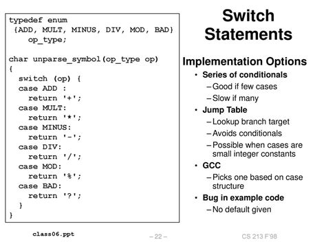machine level programming ii control flow sept 9 ppt download