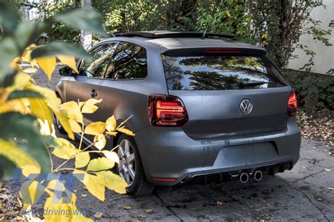 Rear Bumper Suitable For VW Polo 6R 2009 2018 R400 Design Without PDC