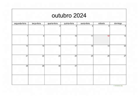 Calendário Outubro 2024 WikiDates org