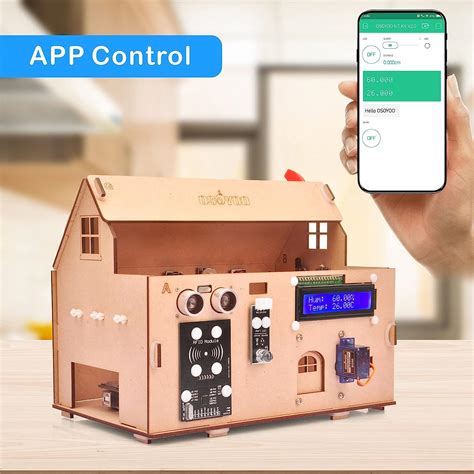 Passive Components Osoyoo Iot Wooden House Learner Kit For Arduino