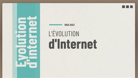 Frise sur l évolution d Internet
